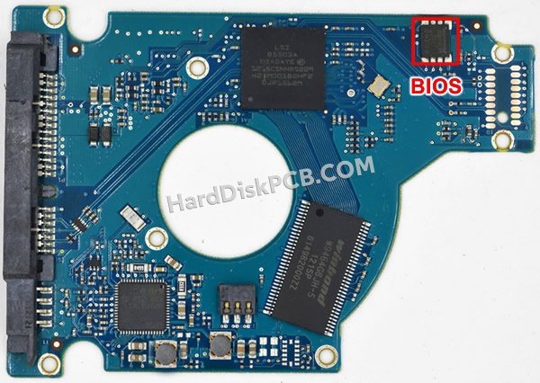 100664637シーゲイト(SEAGATE)製HDD基板PCBのBIOSチップを交換します - HardDiskPCB.com